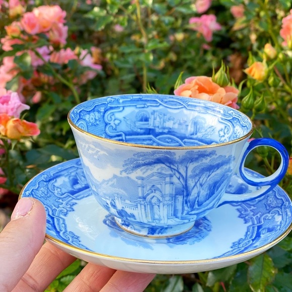 Atlas China | Dining | Very Rare Atlas China Stoke On Trent Blue And ...